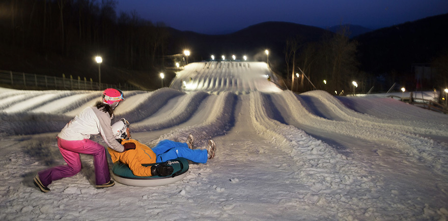 Boston Night Snow Tubing and Brewery Bus Trip - Trailways